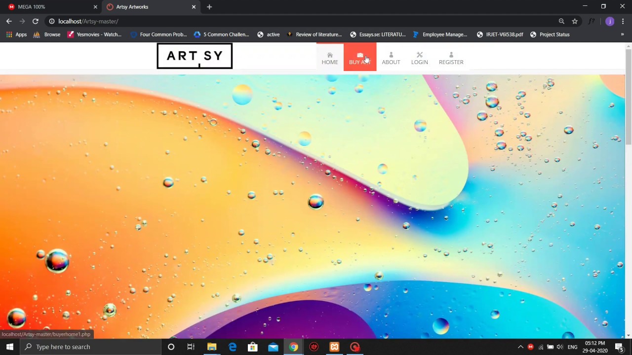 Online Art Gallery Store Using Php and MySql
