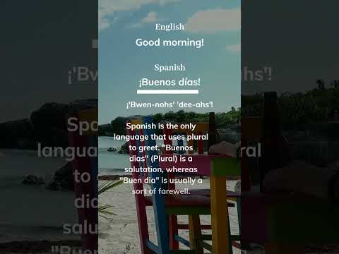 The CORRECT Way to SAY Good Morning👋 in Spanish #shorts #spanish #learnspanish #spanishlessons