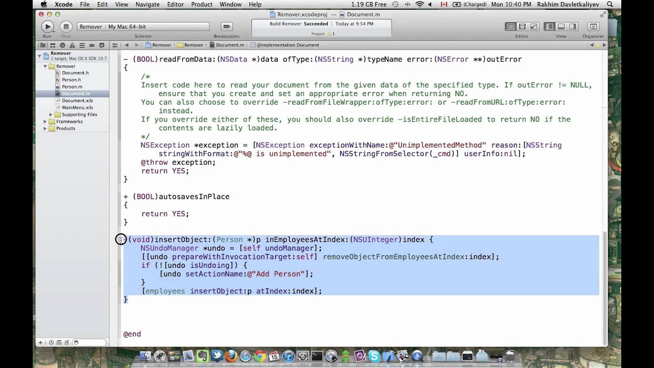 Objective C Programming Lecture 7