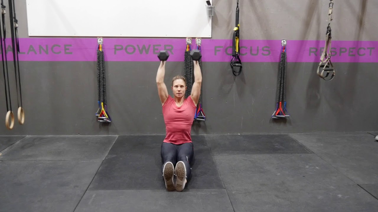 L Seated Dumbbell Press