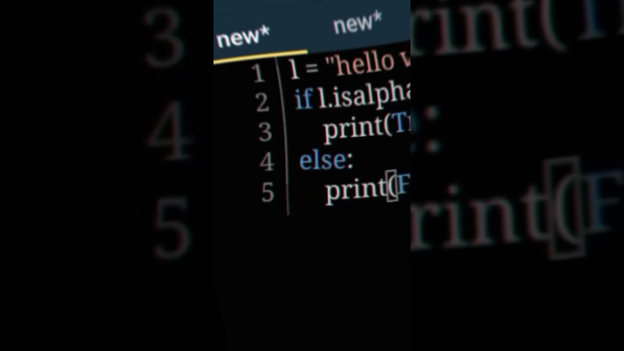 isalpha en python #shorts #programming #python #isalpha