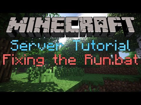 Minecraft Server Tutorial Different start up codes (Run.bat Codes)