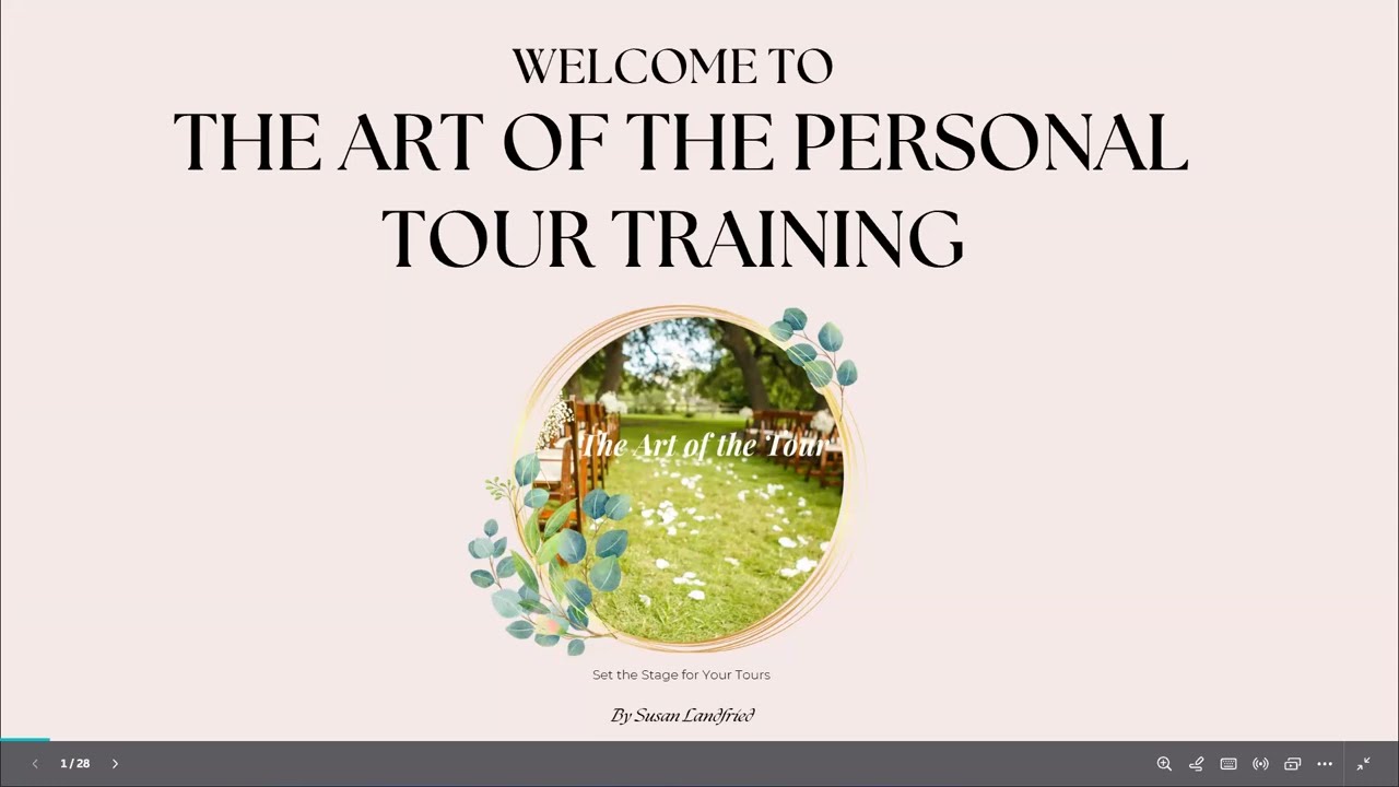 THE ART OF THE PERSONAL TOUR