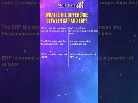 Did you know the difference between SAP and ERP?ERP #SAP #sapcoachingclasses #sap #sapreels