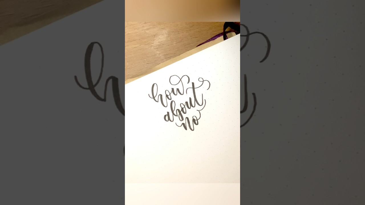 How About No! #sarcasm #handlettering #lettering