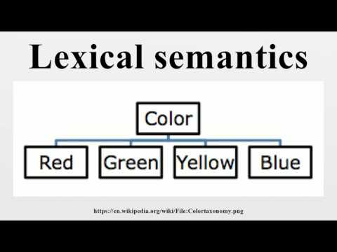 Lexical semantics