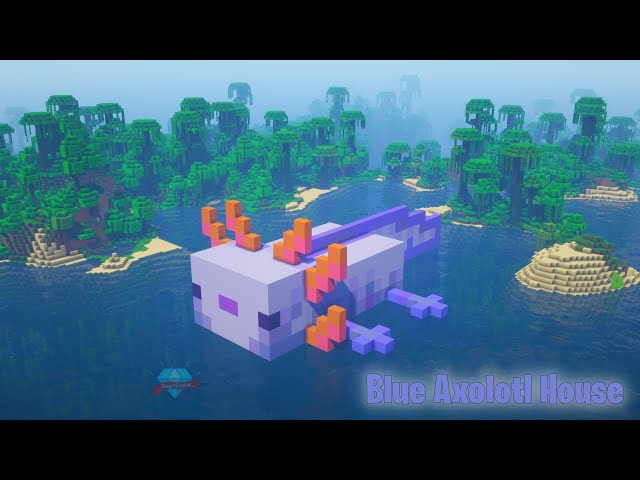 💙 Minecraft Blue Axolotl House 💙 Minecraft Map