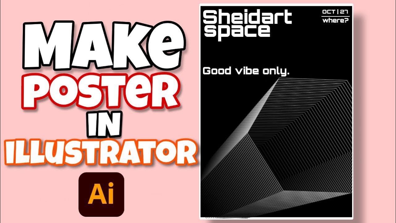 EYE CATCHING Poster in Adobe Illustrator | Easy & Tricky | Graphic design