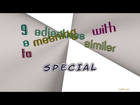 special - 11 adjectives which are synonym to special (sentence examples)