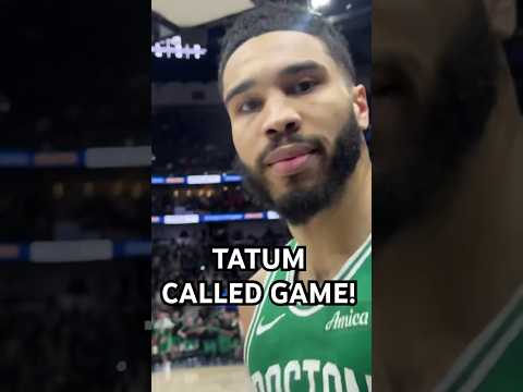 A courtside view of Tatumโs game-winning shot vs Pelicans! (via Jayson Tatum)