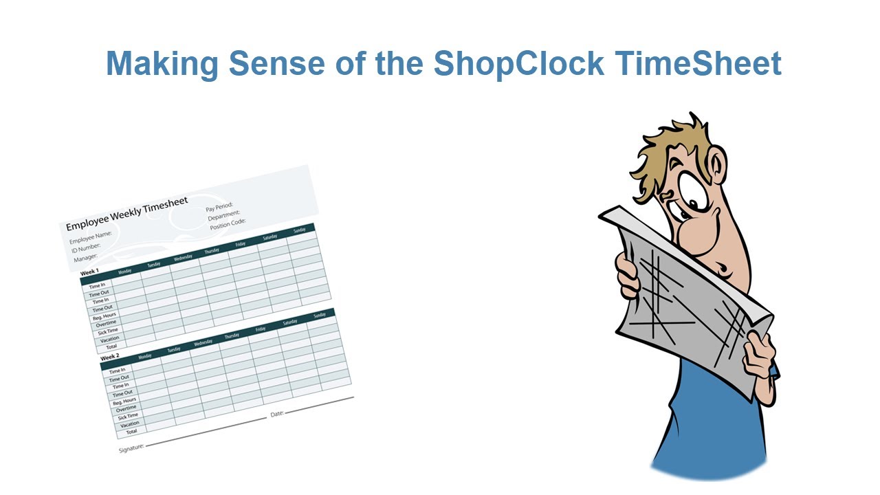 The ShopClock Time Card
