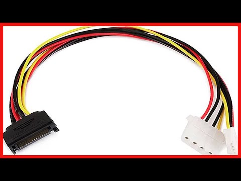 Great product - Monoprice SATA Cable - 1 Feet - SATA 15-pin Male to 4-pin Molex and 4-pin Power Cab