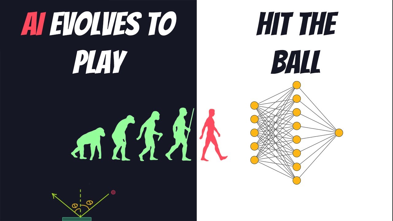 A.I. Evolves to Play Hit the Ball | Neural Network + Genetic Algorithm