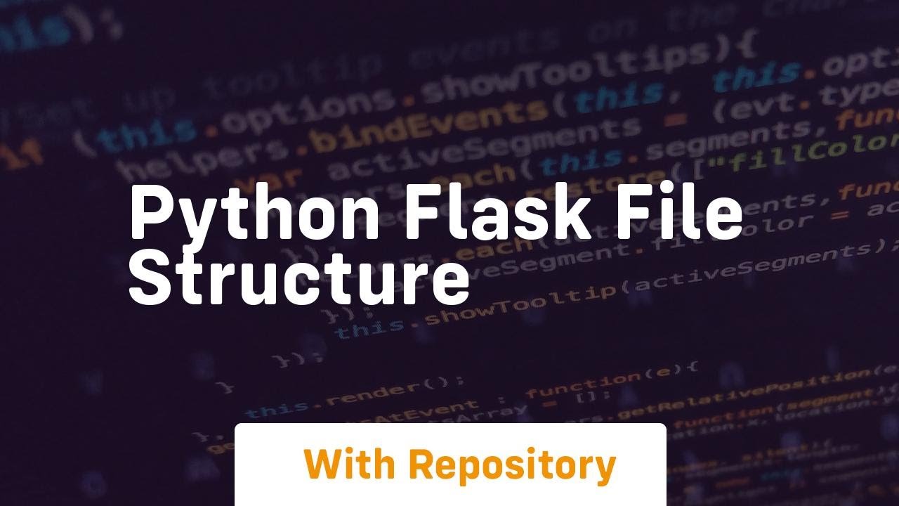 python flask file structure