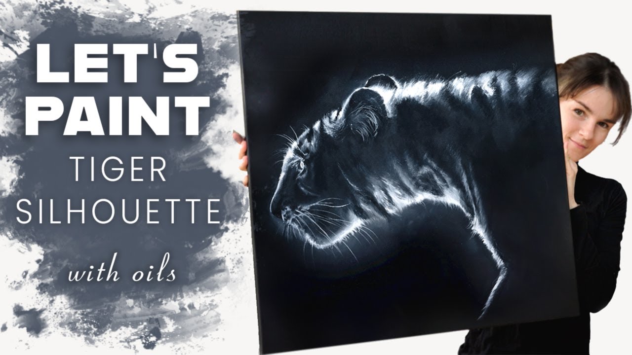 Paint with me a Tiger-Silhouette