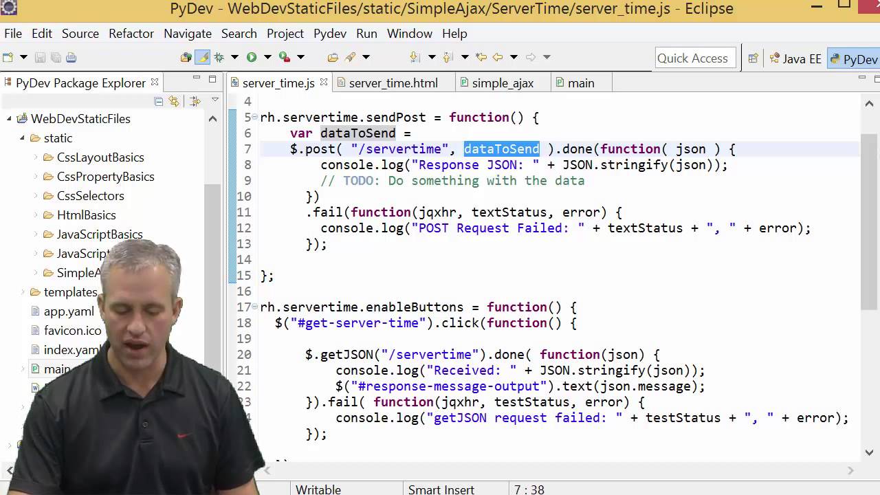 Client side POST request with jQuery