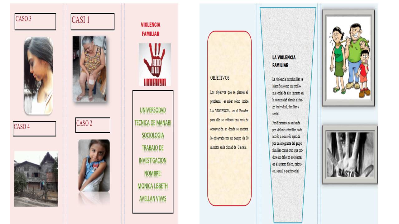 violencia familiar triptico