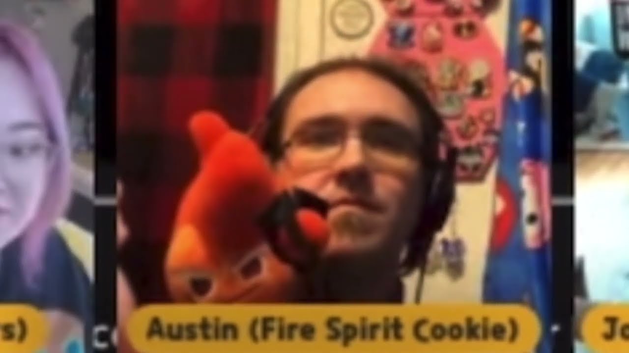 Fire Spirit and Wind Archers voice actors and their plushies