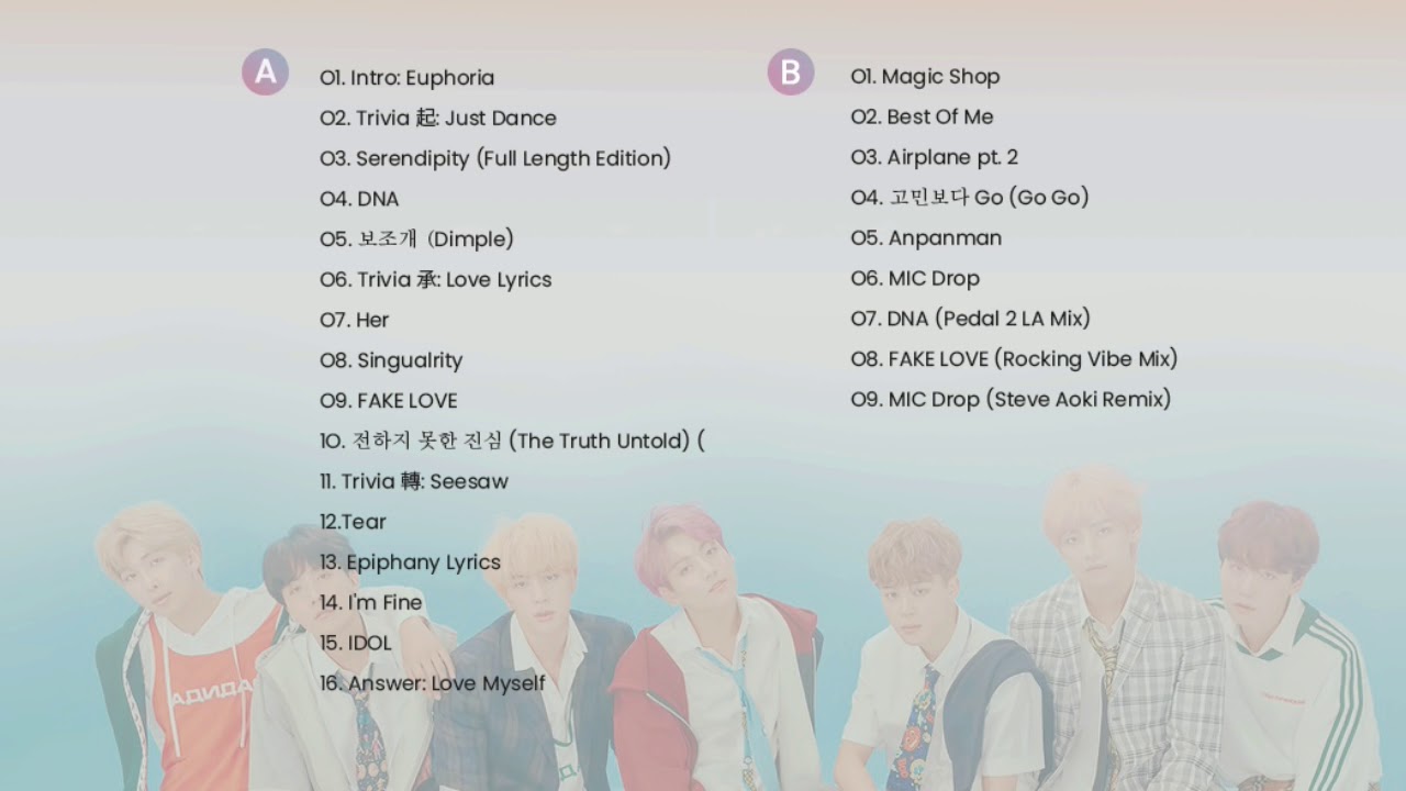 [FULL ALBUM] BTS (방탄소년단) -LOVE YOURSELF 結 ANSWER (CD1 + CD2)