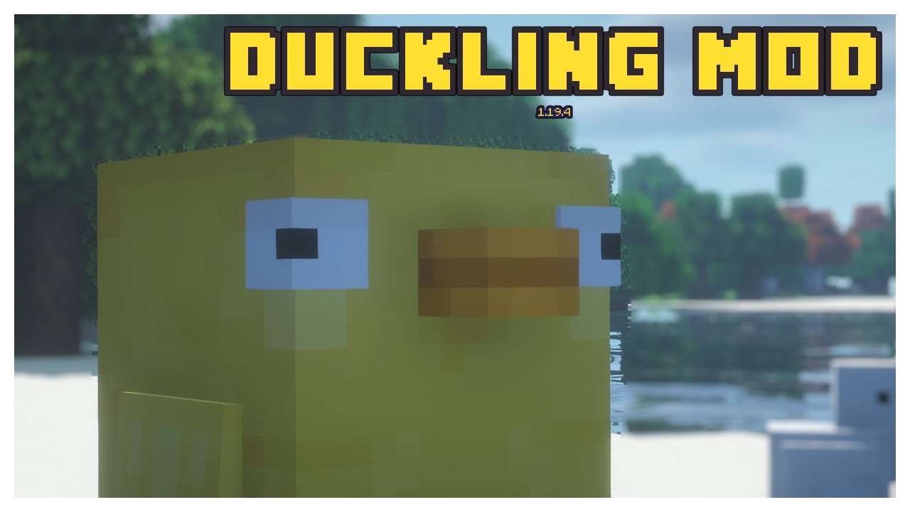 New DUCK Mob in MINECRAFT !!! (Duckling Mod 1.19.4)