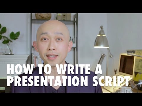 How to write a presentation script