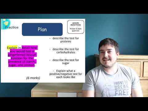 Doing better in KS3 Science: 6 mark questions, food tests