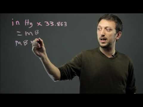 How to Convert Barometric Pressure From Inches to MB