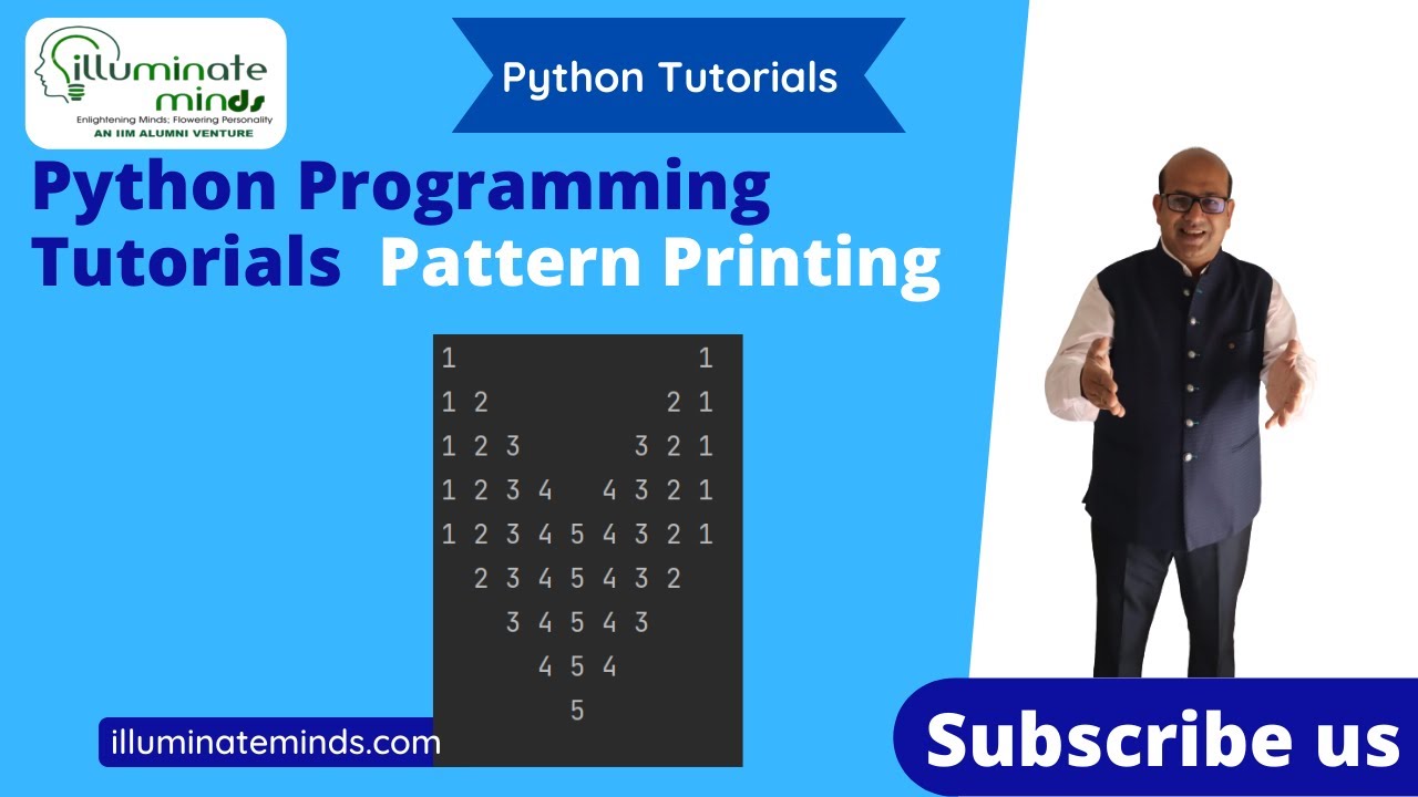 Pattern Printing Python Programming  | TCS NQT | illuminateminds.com