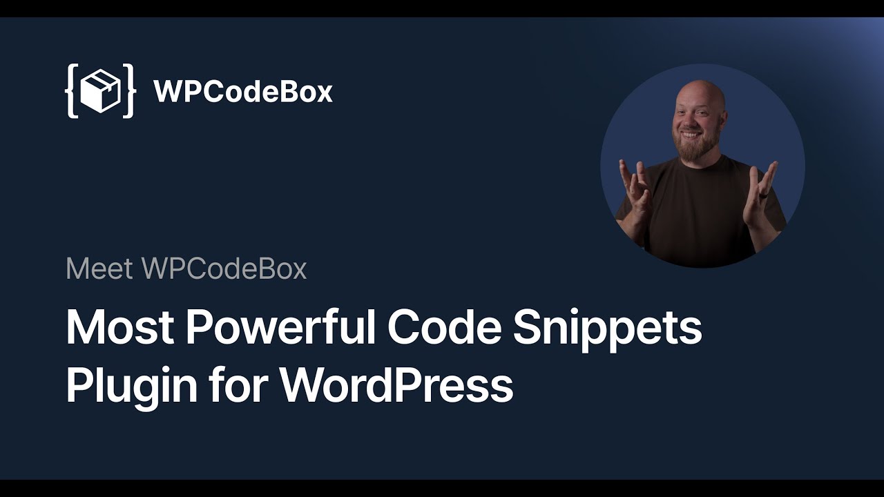 WPCodeBox: The Most Powerful WordPress Code Snippets Plugin