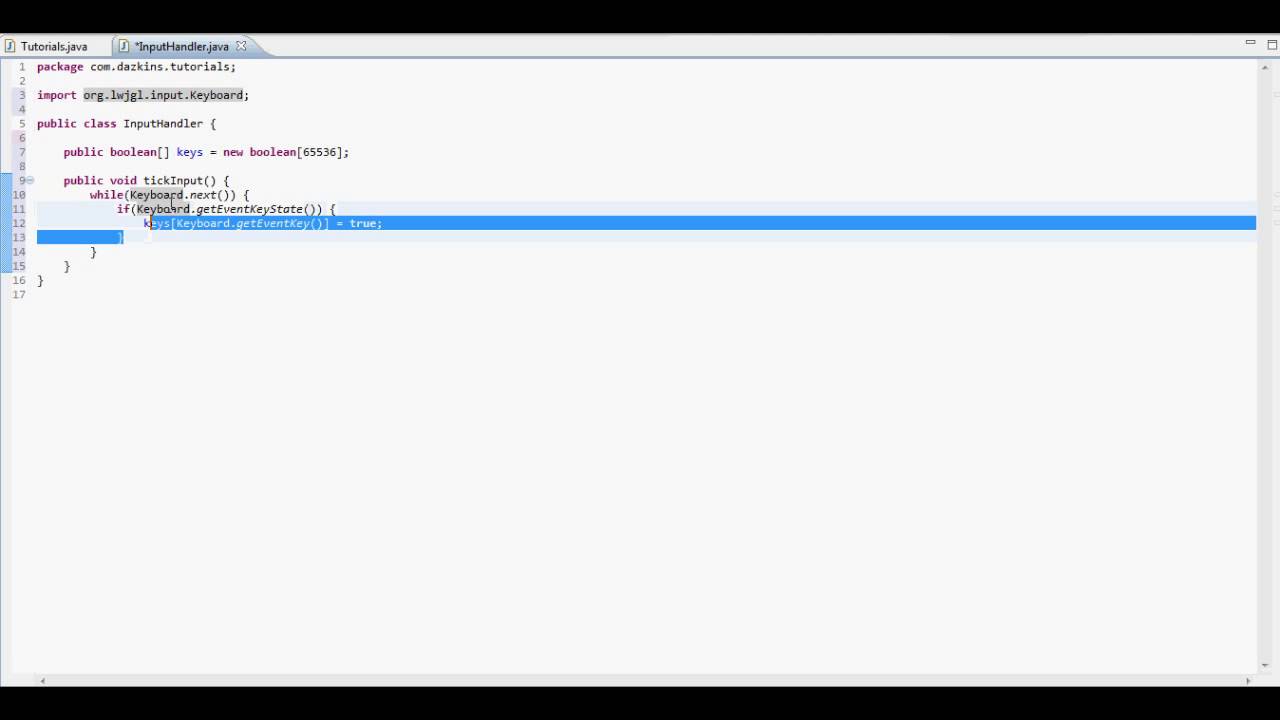 LWJGL Tutorial 6 - Keyboard Input