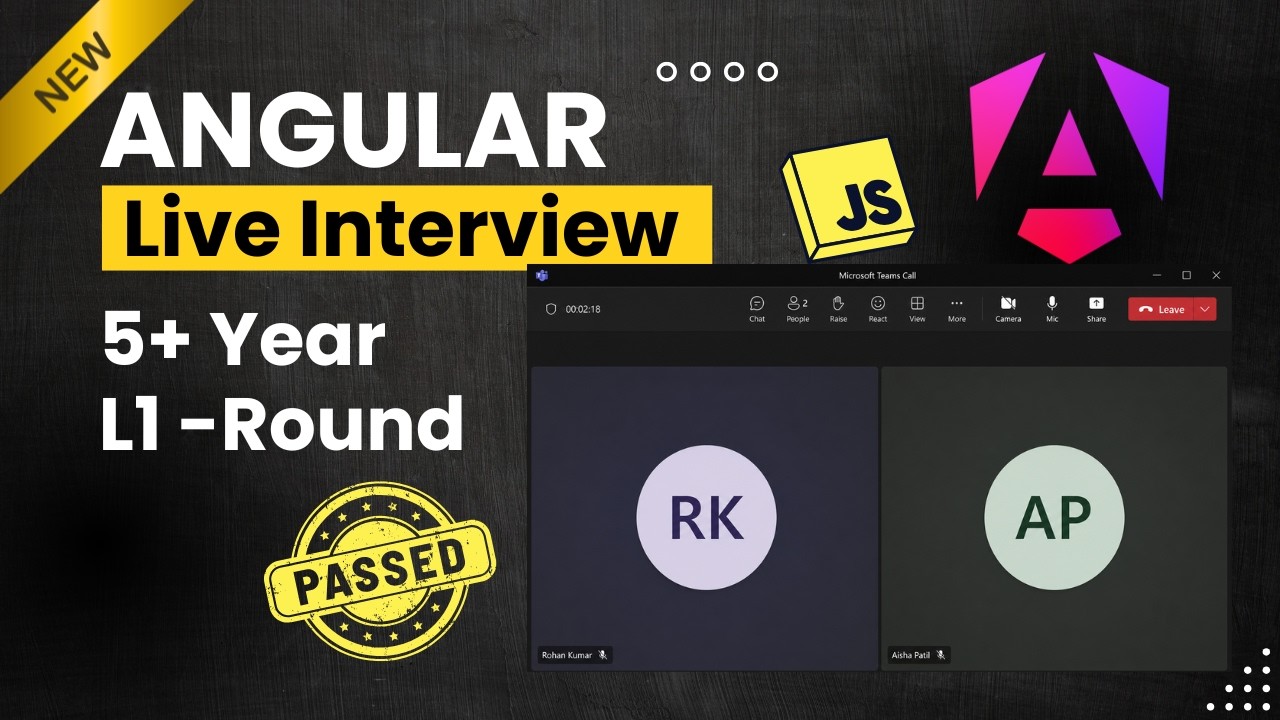 Angular Live Interview 5+ Years | Live Interview