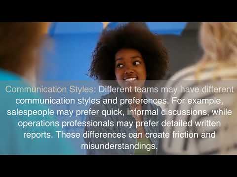 What are the most common barriers to cross-functional communication in Sales Operations?