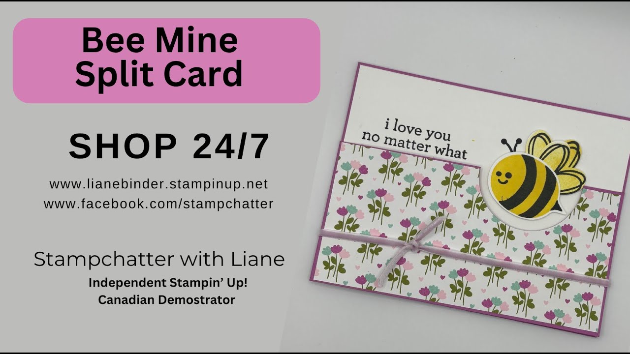 Bee Mine (Valentine) Split Card