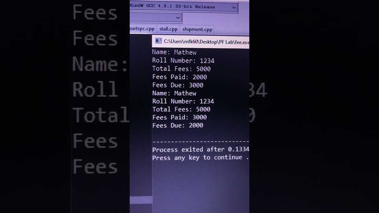 dues output c++#coders #codemasters #codelife #coding #codingninja #codinglife #code #coders #cpp