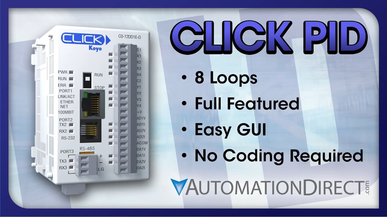 CLICK PLC Simple PID from AutomationDirect