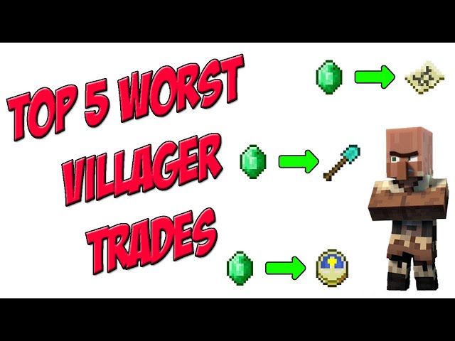 Top 5 useless villager trades in Minecraft