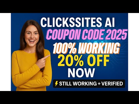 Clicksites AI Coupon Code 2025 – Build Smart Websites ⚡ Save $17 Instantly!