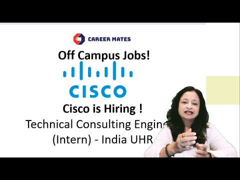 CISCO Hiring II Technical Consulting Engineer Interns II 2024 Batch