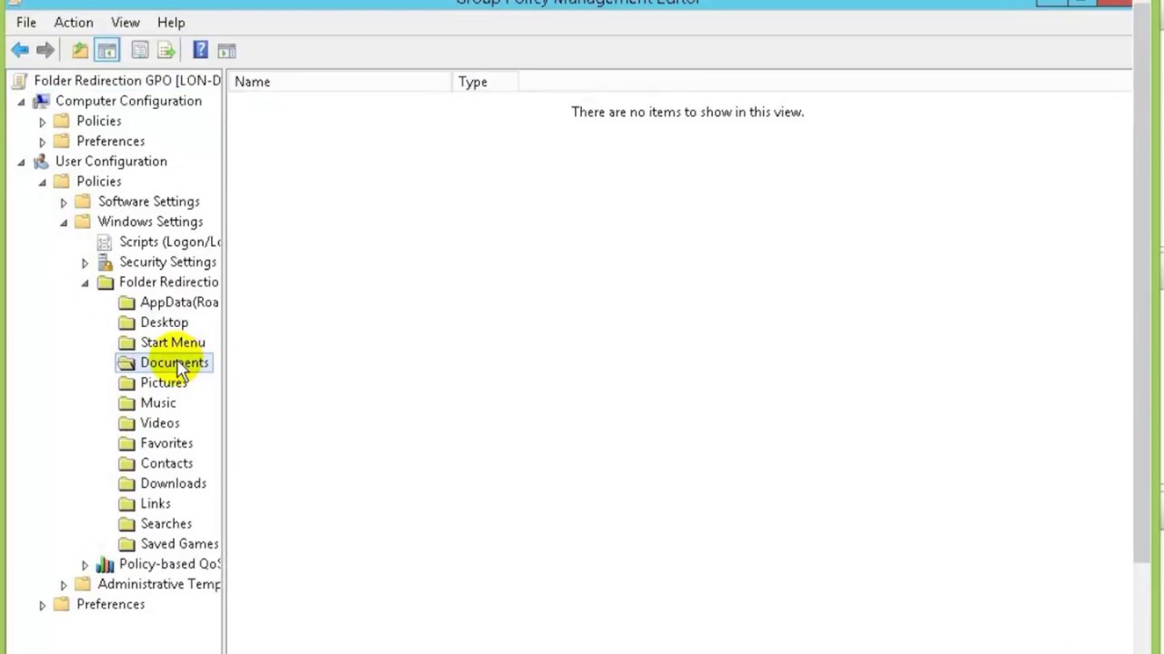 Create a Shared Folder to Store the Redirected Folders-Windows Server 2012 R2