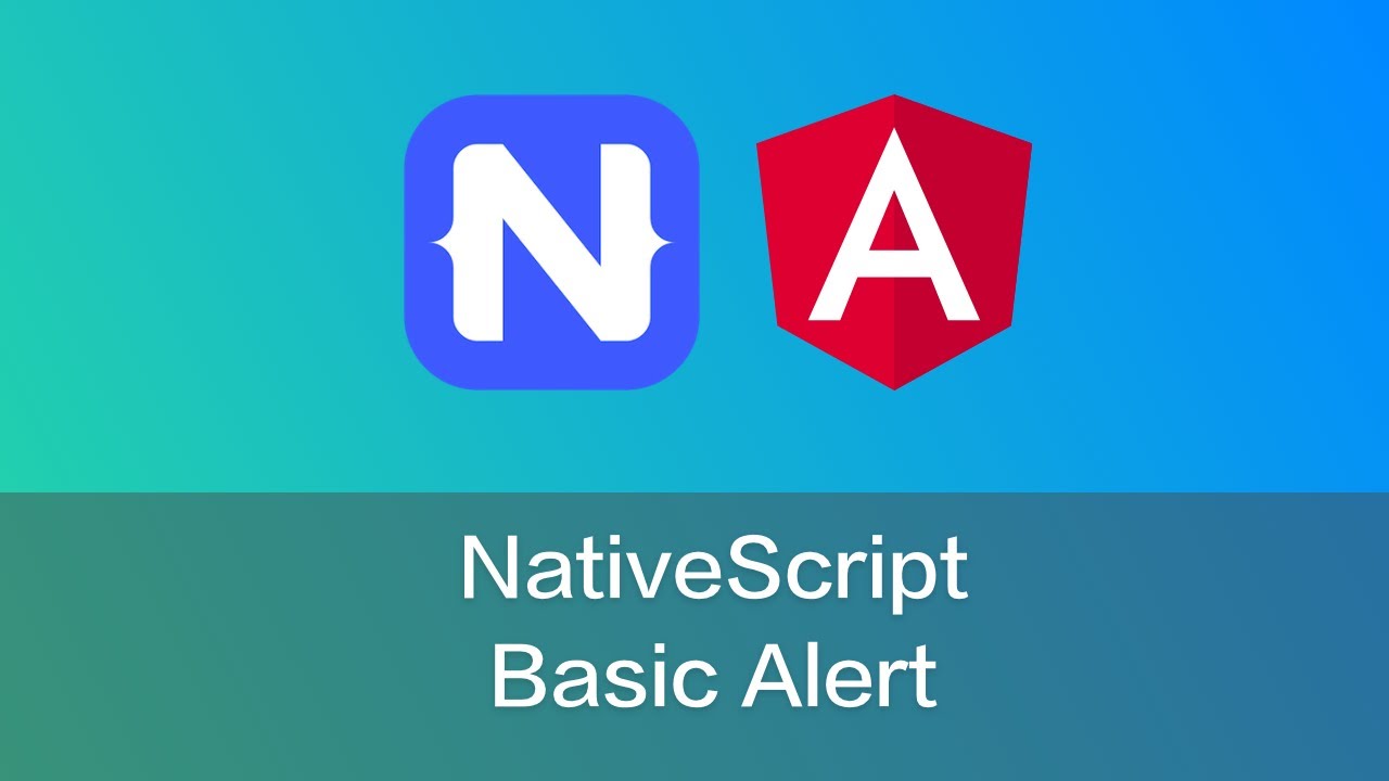 NativeScript - Basic Alert Dialog