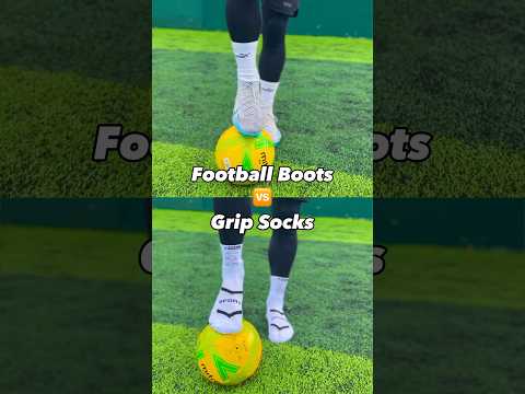 FOOTBALL BOOTS vs GRIP SOCKS! ⚽️