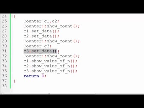 Learn 86 Static Member Function in C Hindi - Mind Luster