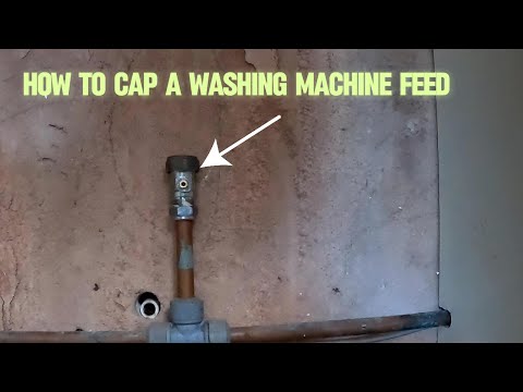How To Cap A Washing Machine Cold Feed Water Supply