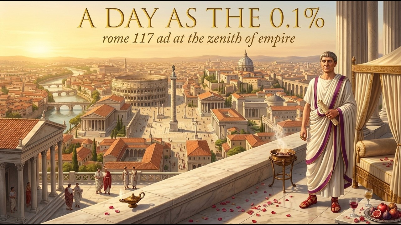 A Day in the Life of Rome's 0.1% Wealthy Elite | 117 AD (AI Reconstruction)