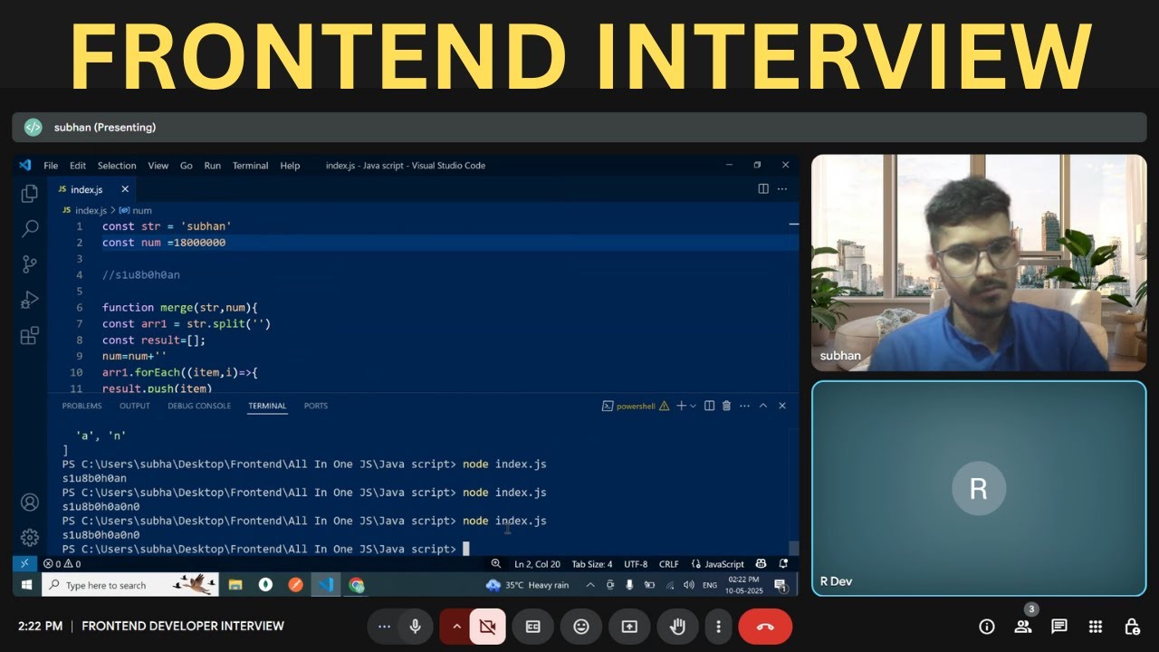 𝐅𝐑𝐄𝐒𝐇𝐄𝐑'𝐒 𝐅𝐫𝐨𝐧𝐭𝐞𝐧𝐝 𝐃𝐞𝐯𝐞𝐥𝐨𝐩𝐞𝐫 𝐈𝐧𝐭𝐞𝐫𝐯𝐢𝐞𝐰 𝐍𝐨 - 𝟔𝟕 | 𝐉𝐚𝐯𝐚𝐬𝐜𝐫𝐢𝐩𝐭, 𝐑𝐞𝐚𝐜𝐭𝐉𝐒, 𝐇𝐓𝐌𝐋, 𝐂𝐒𝐒