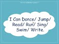 句子活用：I can [dance, jump, read, run, sing, swim, write]. | 英語文 | 均一教育平台