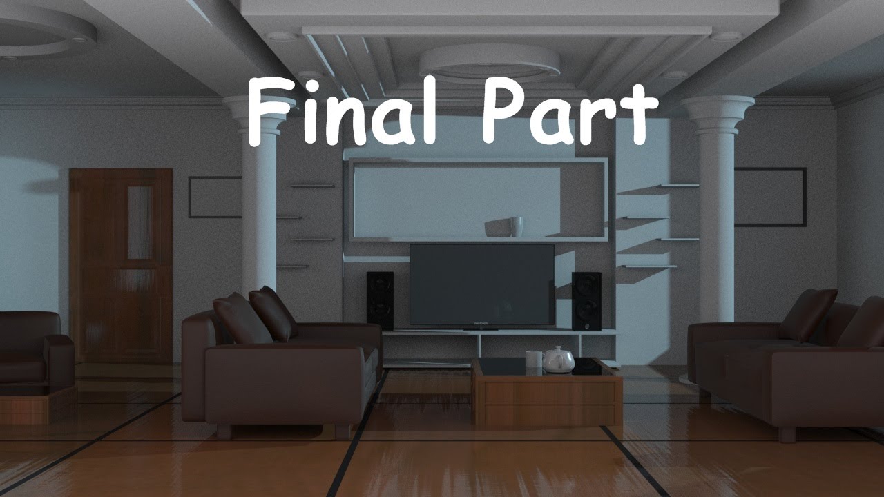 Interior modeling 3DS Max tutorial 2015 Final Part