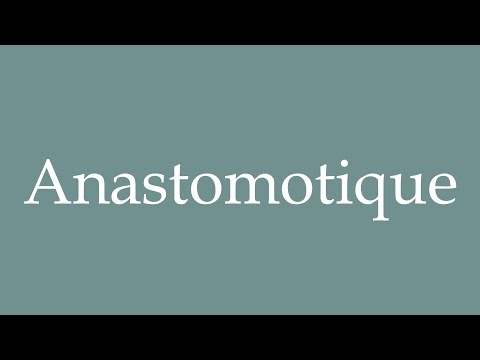 How to Pronounce ''Anastomotique'' (Anastomotic) Correctly in French