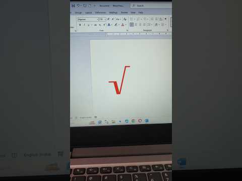 To insert a square root symbol (โ) in Microsoft Word ll computer shortcut key #reels #computer