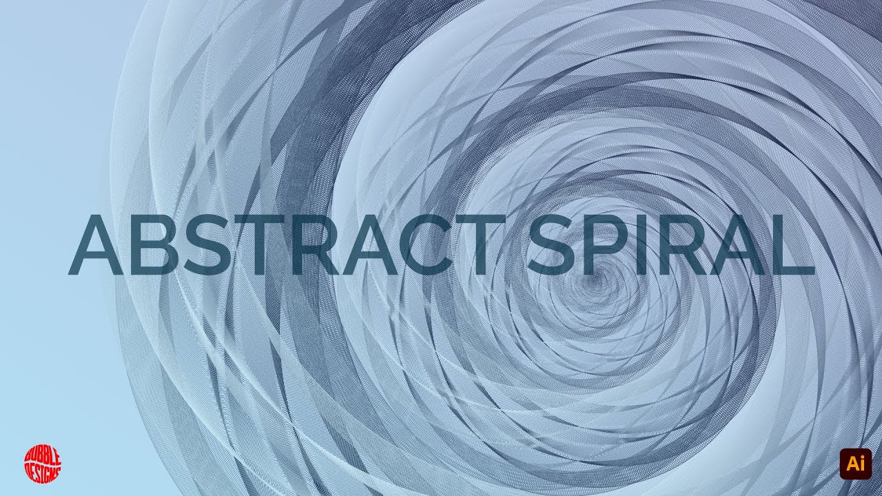 How to Create Abstract Spiral Background | Adobe illustrator tutorial